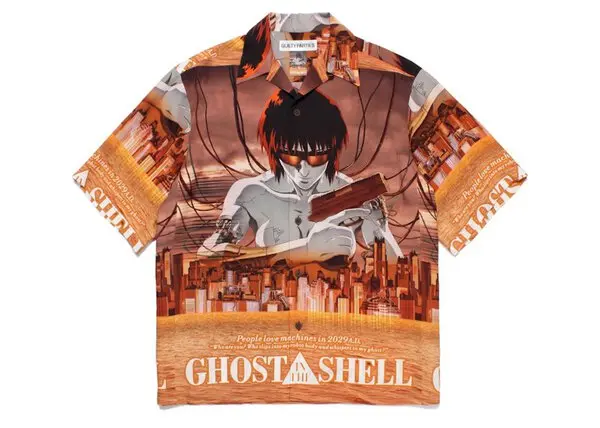 WACKO MARIA X Ghost In The Shell #1 Hawaiian Shirt - Orange