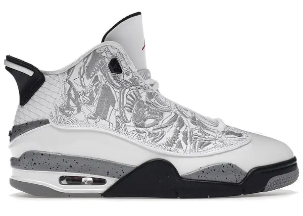 JORDAN Dub Zero Cement Sneakers - White/black/cement Grey