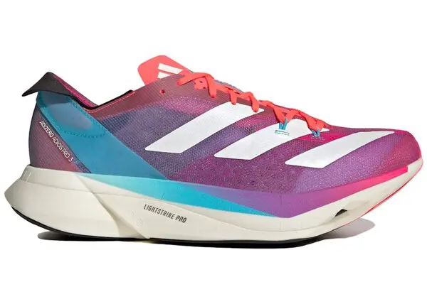 Adidas Adios Pro 3 Sneakers - Signal Pink/cloud White/signal Cyan