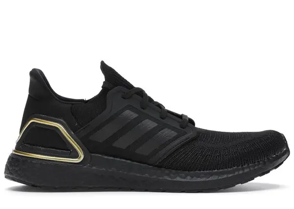 Adidas Ultra Boost 20 Sneakers - Core Black/gold Metallic
