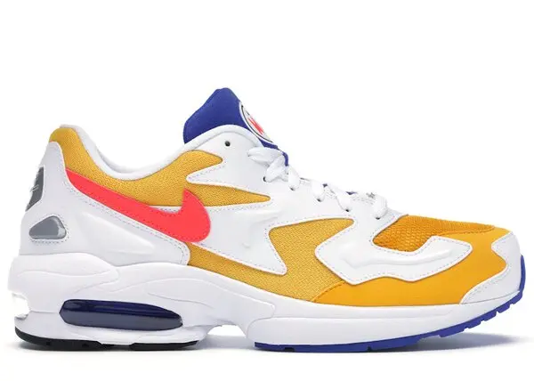 Nike Air Max2 Light Sneakers - University Gold/flash Crimson/racer Blue