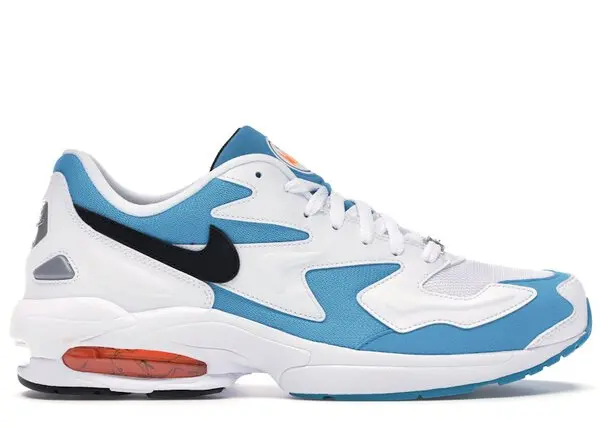 Nike Air Max2 Light Sneakers - White/black/blue Lagoon