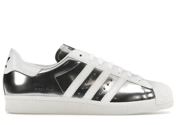 Adidas Superstar Prada Silver Sneakers