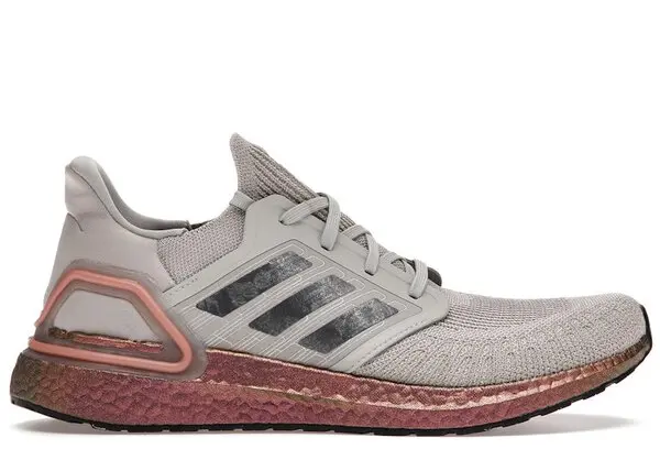 Adidas Ultra Boost 20 Metal Sneakers - Metal Grey/signal Coral