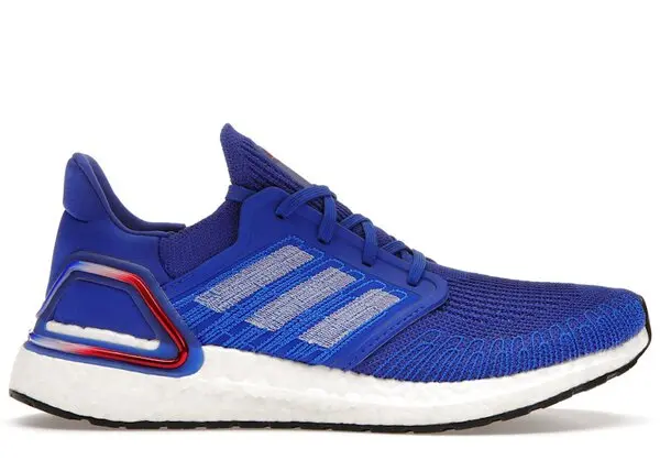 Adidas Ultra Boost 20 Sneakers - Royal Blue/cloud White/scarelet Red