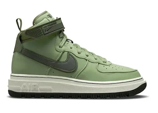 Nike Air Force 1 High-top Sneakers - Oil Green/medium Olive/black