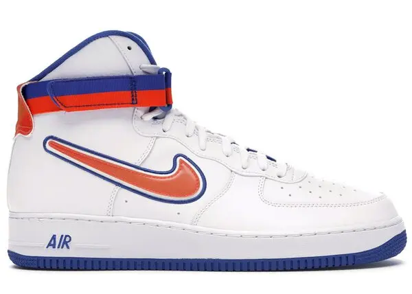 Nike Air Force 1 High Sport Nba Sneakers - White/team Orange/game Royal