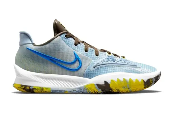 Nike Kyrie 4 Low Sneakers - Light Armory Blue/signal Blue/opti Yellow