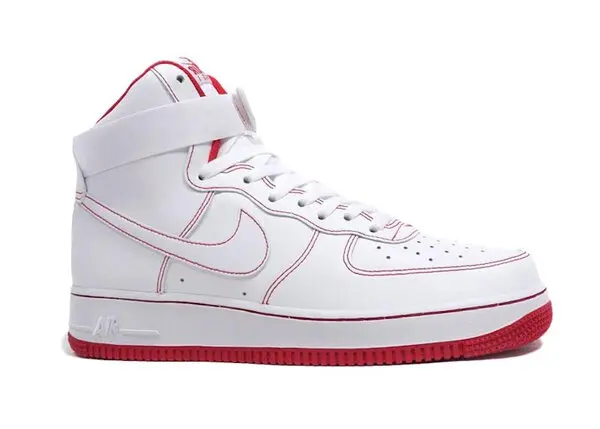 Nike Force 1 High '07 Sneakers - White/university Red