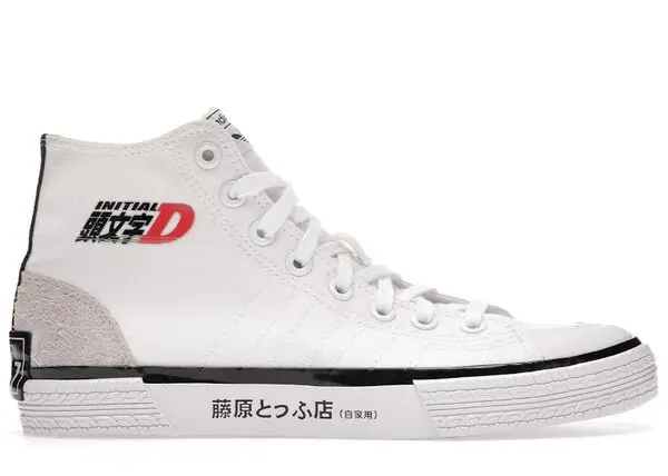Adidas Nizza Hi Bait Initial D Toyota Trueno Ae86 - White/black/red
