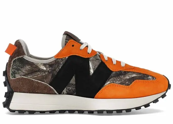 NEW BALANCE 327 Atmos Sneakers - Orange/black/realtree