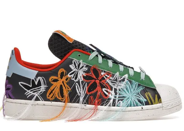 Adidas Superstar Sean Wotherspoon Superearth Sneakers - Core Black/bright Yellow/green