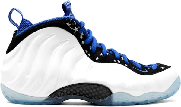 Nike Air Foamposite One Shooting Stars Sneakers - Pearl White/black/royal Blue