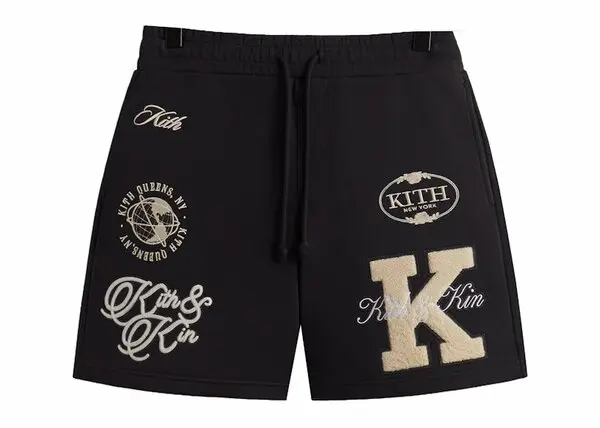 Kith Fleece Curtis Short - Black