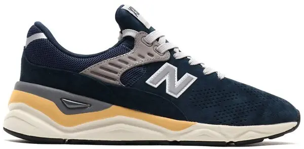 NEW BALANCE X90 Sneakers - Navy Blue/grey/yellow