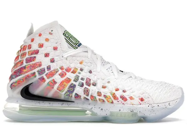 Nike Lebron 17 Air Command Force Sneakers - White/black