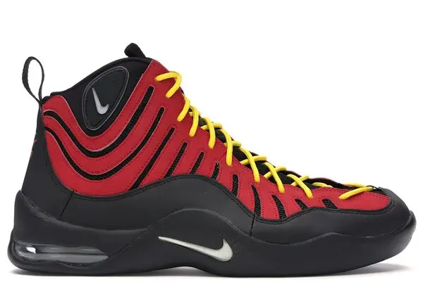 Nike Air Bakin Og Sneakers - Black/metallic Silver/varsity Red