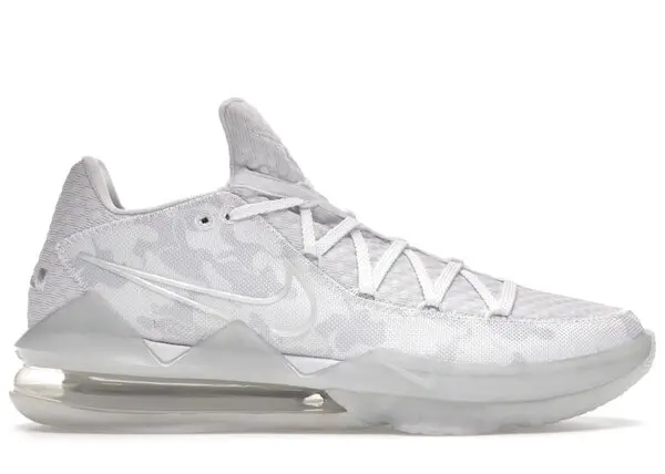 Nike Lebron 17 Low Camo Sneakers - White