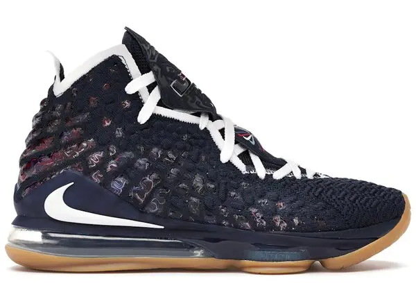 Nike Lebron 17 Sneakers - College Navy Blue/white/game Royal