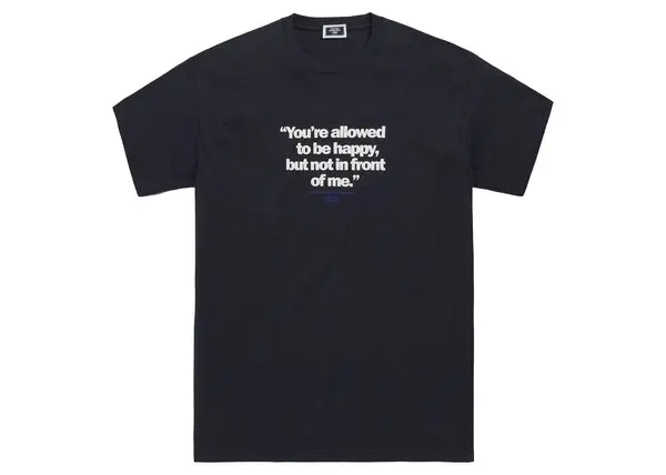 Kith For Curb Your Enthusiasm Unhappy Tee Shirt - Nocturnal
