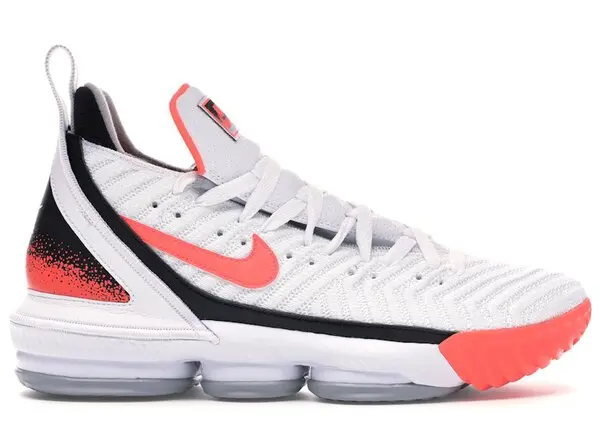 Nike Lebron 16 Sneakers - White/hot Lava/flat Silver