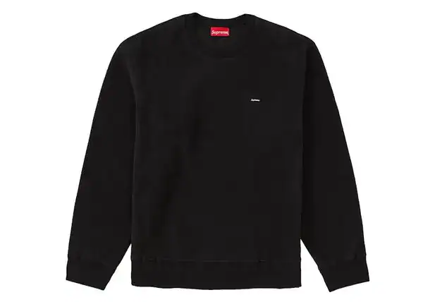 Supreme Polartec Small Box Crewneck Sweatshirt - Black | Editorialist
