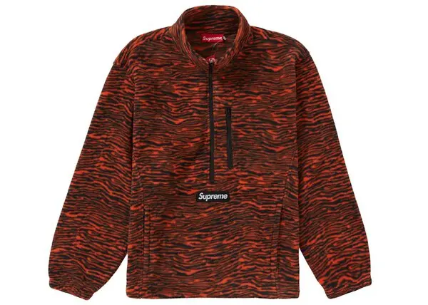 Supreme Polartec Half Zip Pullover - Tiger
