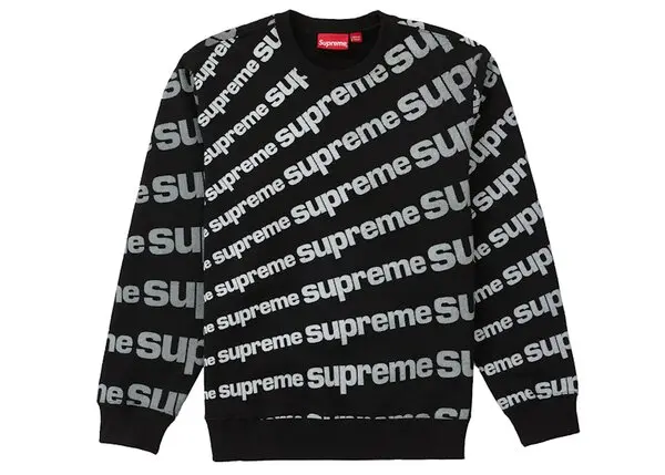 Supreme Radial Crewneck Sweatshirt - Black