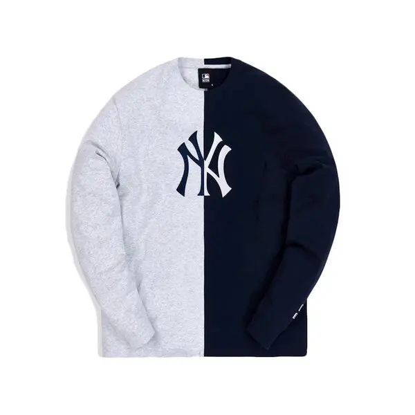 Kith For Major League Baseball New York Yankees Split Long Sleeve Tee Shirt - Multicolor