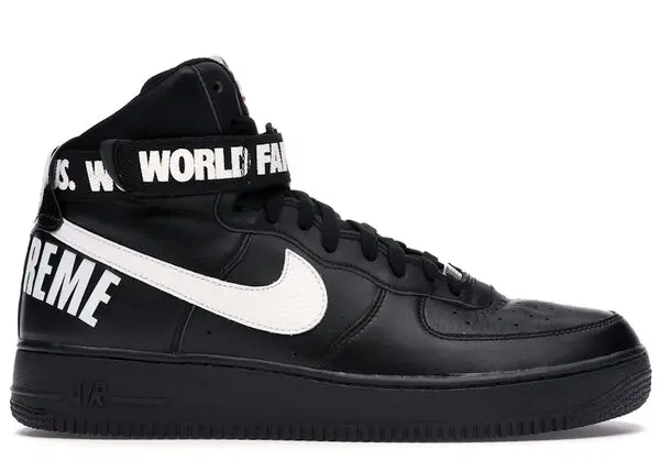 Nike Force 1 High Top Sneakers - Black/white