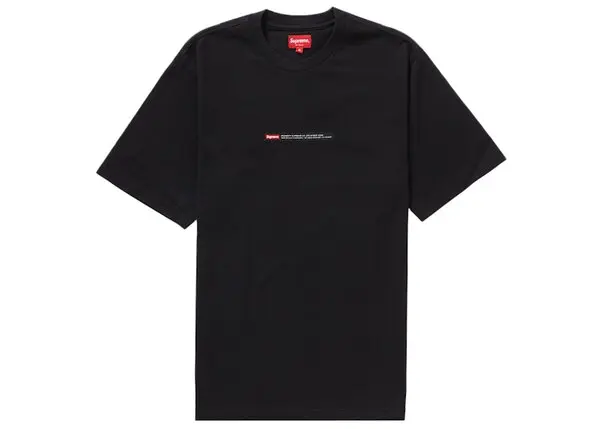 Supreme Property Label Short Sleeve Top - Black