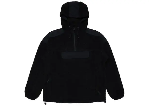 Supreme Polartec Hooded Half Zip Pullover - Black