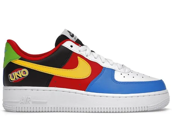 Nike Air Force 1 Low '07 Qs Uno - White/yellow Zest/university Red