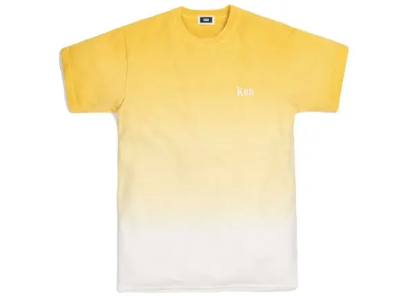 Kith Dip Dye Tee Shirt - Yellow