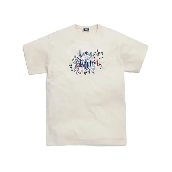 Kith Floral Serif Tee Shirt - Turtledove