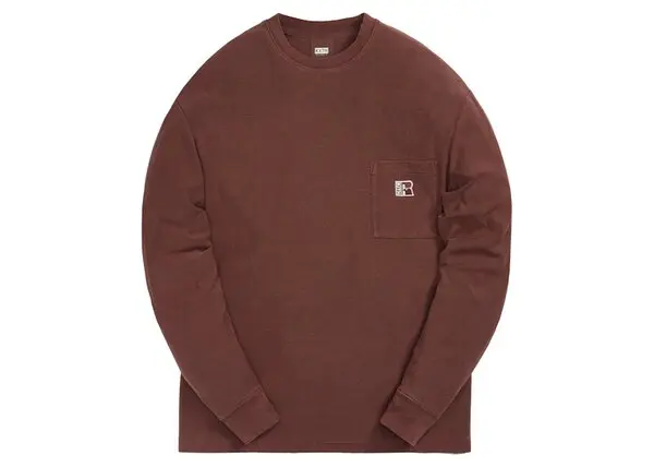 Kith For Russell Athletic Quinn Long Sleeve Tee Shirt - Saddle