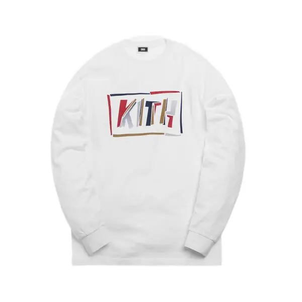 Kith Fractured Long Sleeve Tee Shirt - White