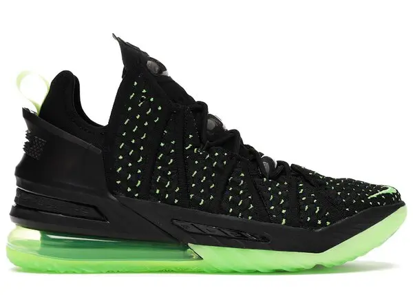 Nike Lebron 18 Dunkman Sneakers - Black/electric Green