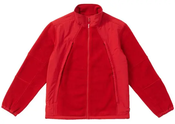 Supreme Polartec Zip Up Jacket - Red