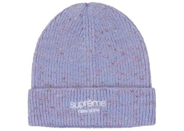 Supreme Rainbow Speckle Beanie - Light Blue
