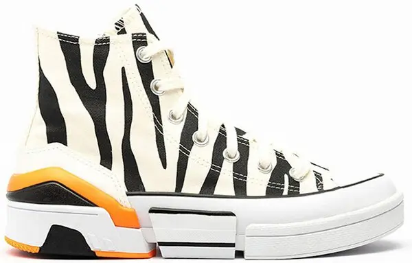 CONVERSE Cpx70 Zebra High-top Sneakers - Egret/black/total Orange