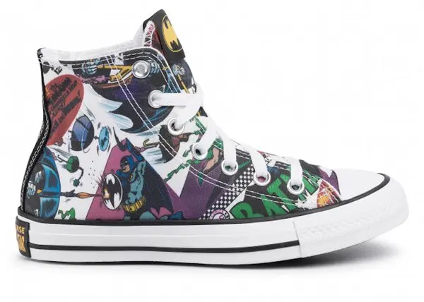 CONVERSE Chuck Taylor All Star Hi Batman 80th Anniversary Issue 190 - Black/white/yellow