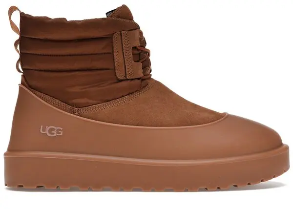 UGG Classic Mini Lace-up Weather Boots - Chestnut