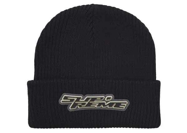 Supreme Raised Logo Patch Beanie - Black