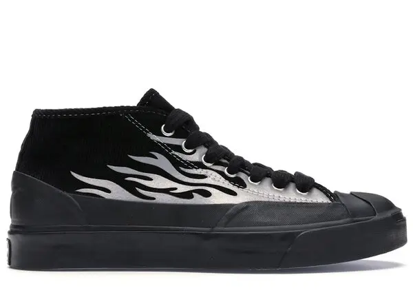 CONVERSE Jack Purcell Chukka Mid Sneakers - Black/silver