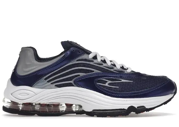 Nike Tuned Max Sneakers - Midnight Navy Blue/dragon Red/metallic Silver