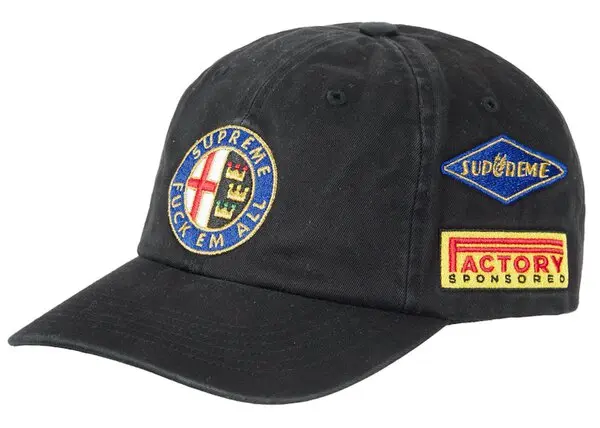 Supreme Racing 6-panel Cap - Black