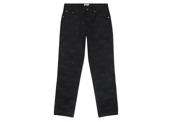 FTP All Over Denim Pant - Black