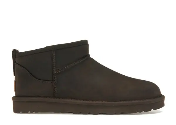UGG Classic Ultra Mini Leather Boots - Chocolate