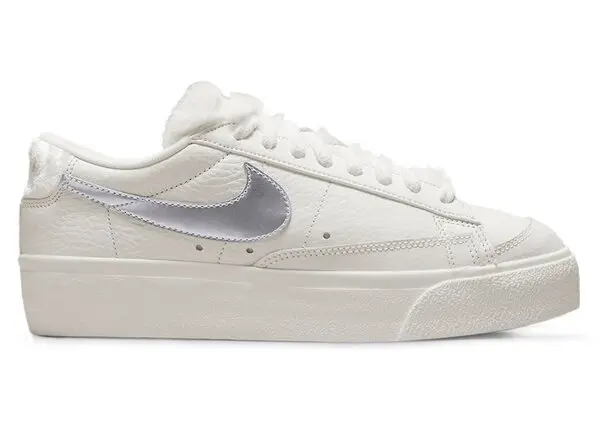 Nike Blazer Low Platform Faux Sherpa Fur Sneakers
